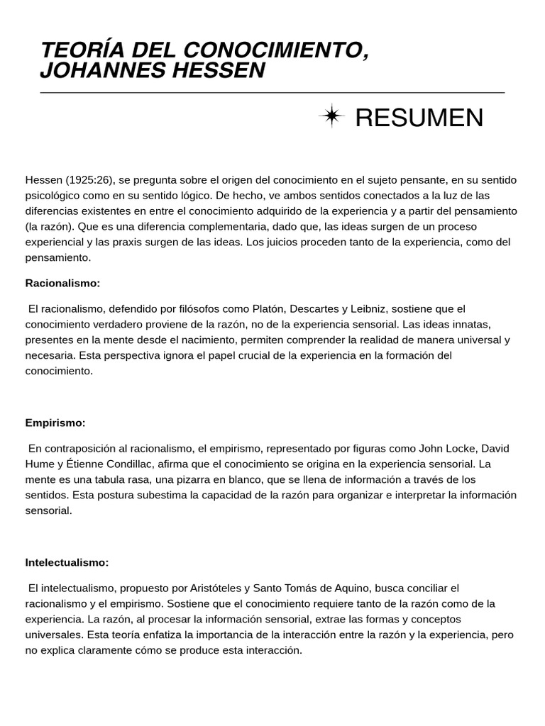 Resumen | PDF | Realismo filosófico | Realidad