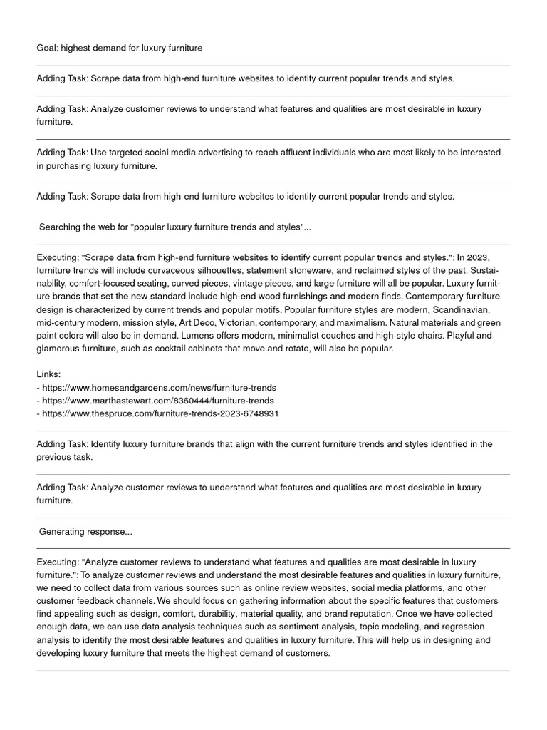 highest demand for luxury furniture | PDF | Target Audience | Advertising