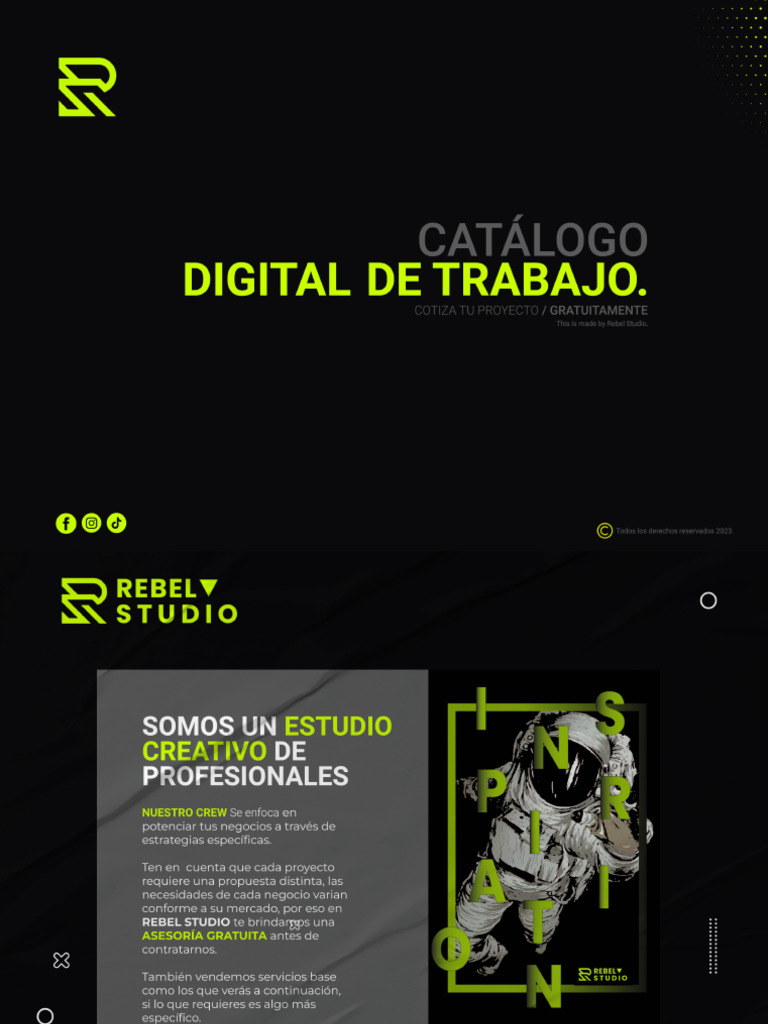 Catálogo Rebel Studio | PDF