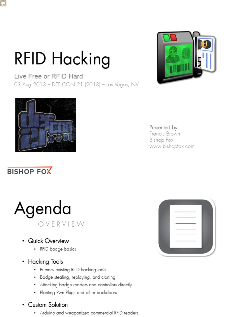 DEF CON 21-RFID Hacking | PDF | Telecommunications Engineering | Radio Technology