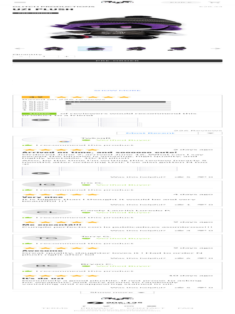 Uzi Plush Glitch Productions | PDF