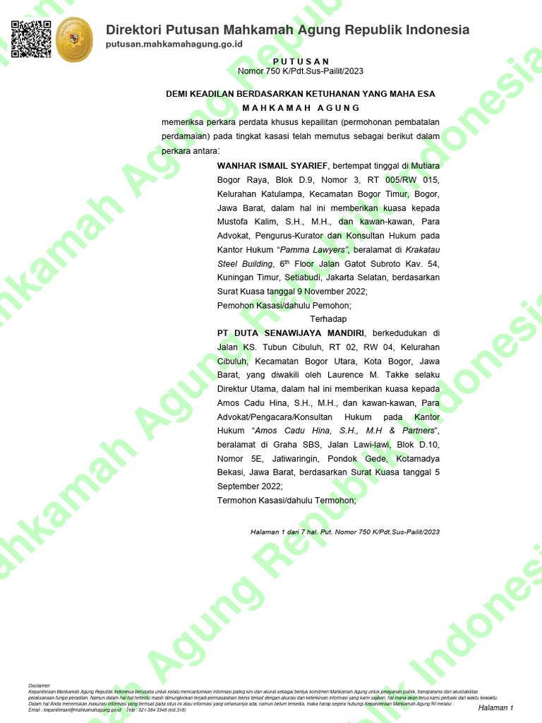 Putusan 750 K PDT - Sus-Pailit 2023 20240621011423 | PDF