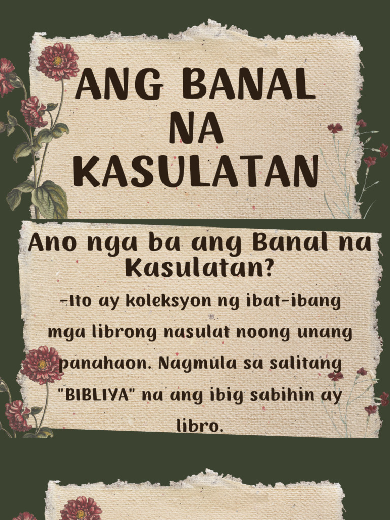 1-Banal Na Kasulatan | PDF