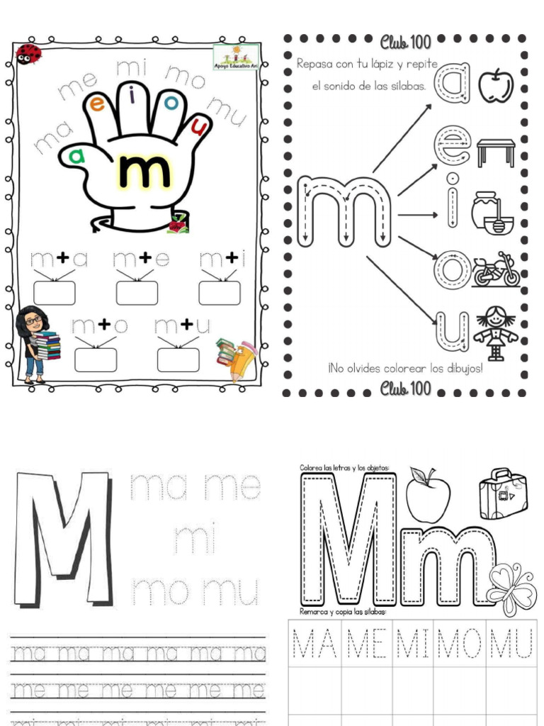 Cuadernillo para La Enseñanza de Consonantes M-P-S-T-L-N-D | PDF
