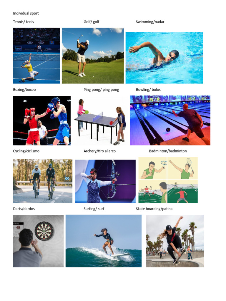 Individual Sport | PDF | Sports & Recreation