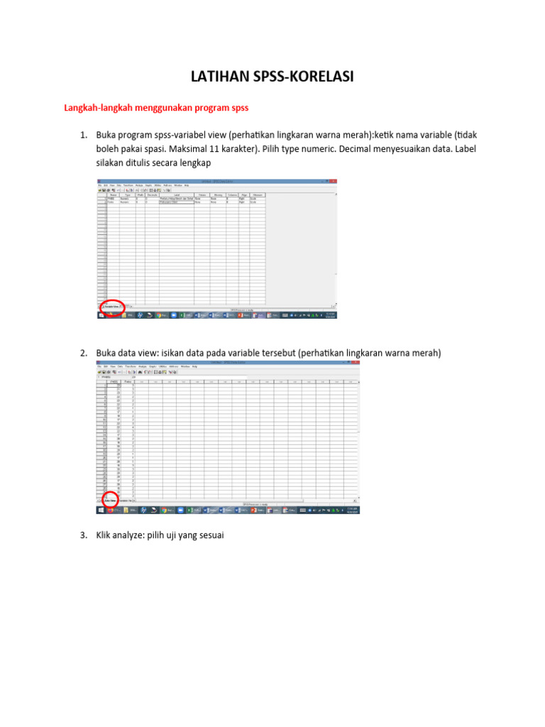 Latihan SPSS Korelasi | PDF