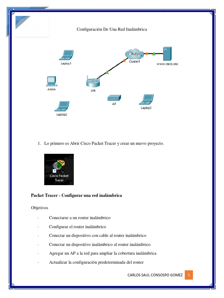 Configuracion de Una Red Inalambrica | PDF | Dirección IP | Enrutador (Computación)