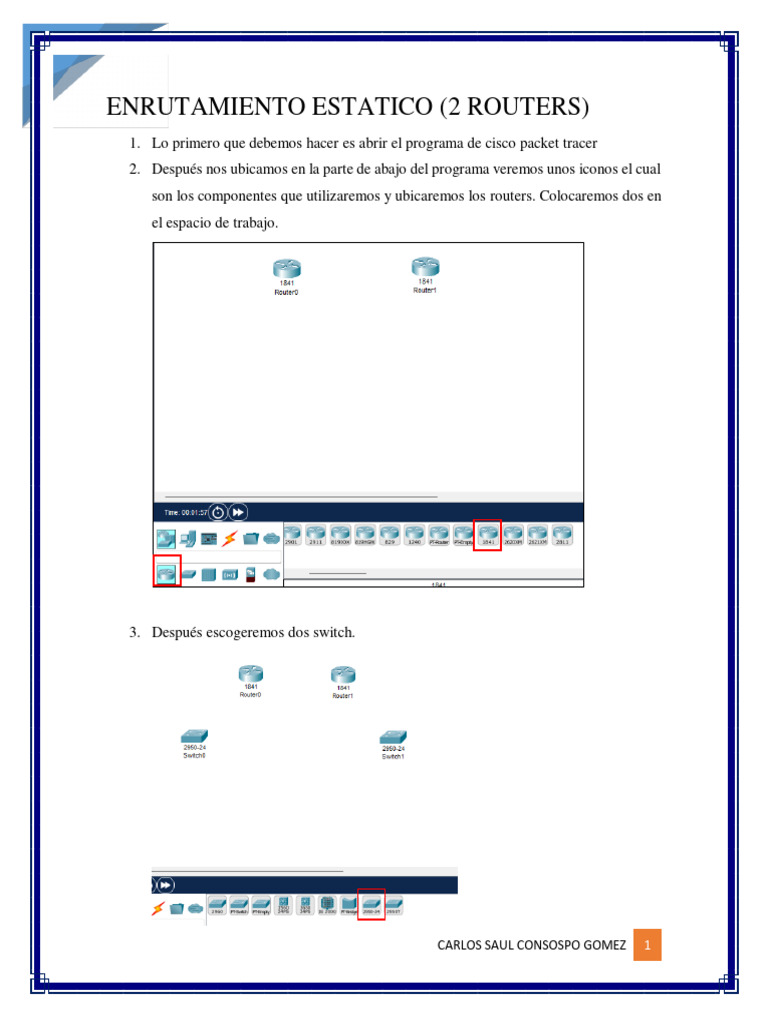 Enrutamiento Estatico | Descargar gratis PDF | Enrutador (Computación) | Protocolos de red
