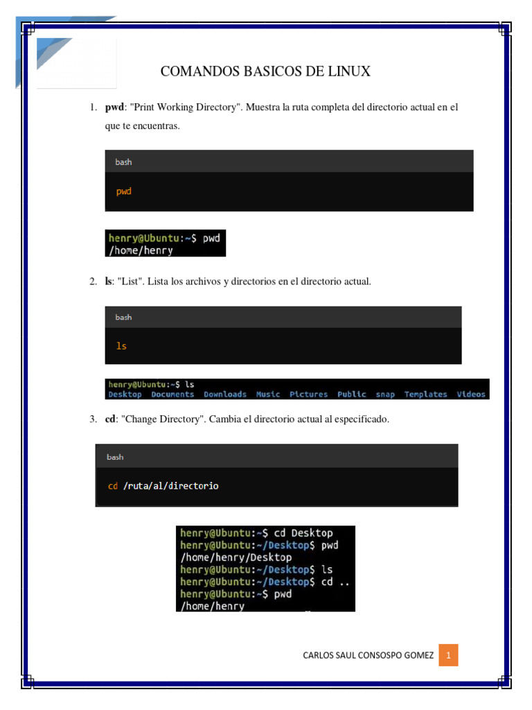 Comandos Basicos de Linux | PDF | Informática