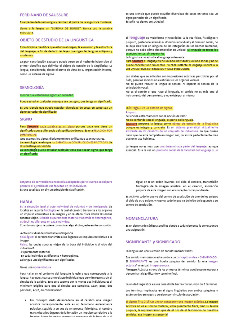 Resumen Semio Completo | PDF | Semiótica | Lingüística