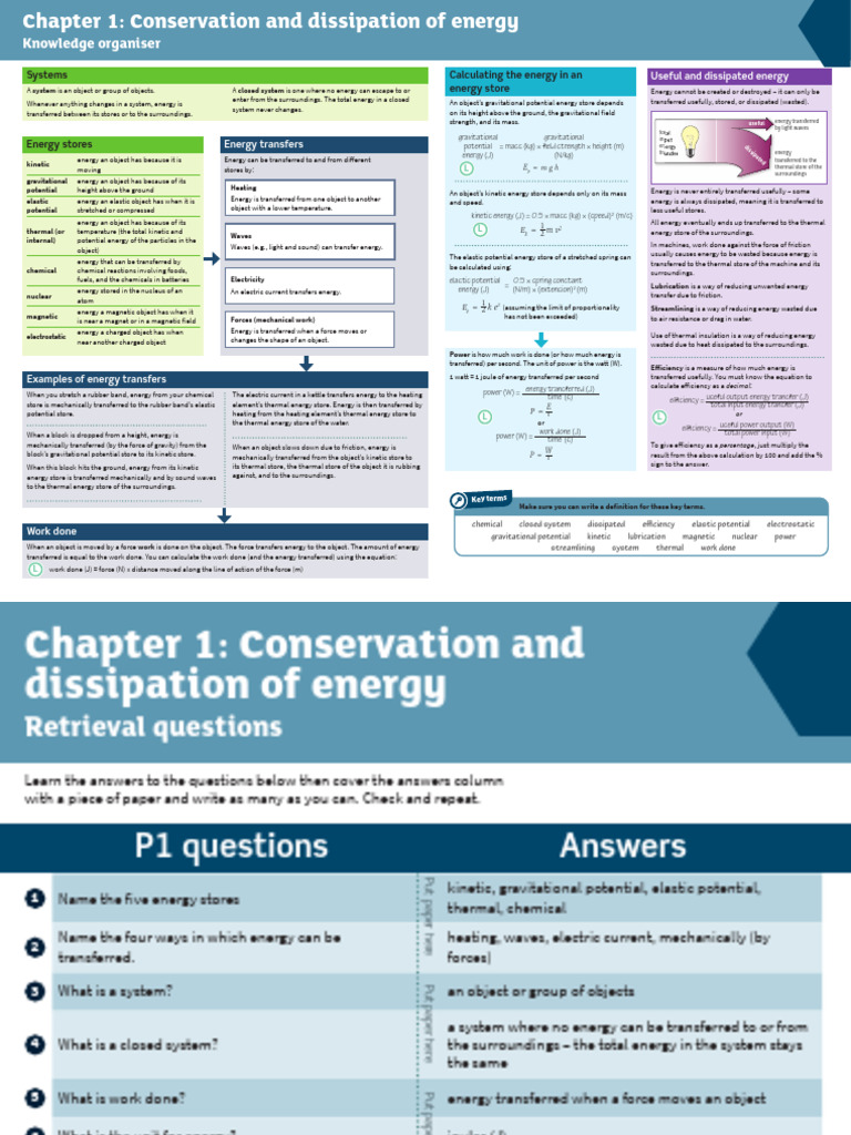 Conservation and Dissipation of Energy | PDF | Potential Energy ...