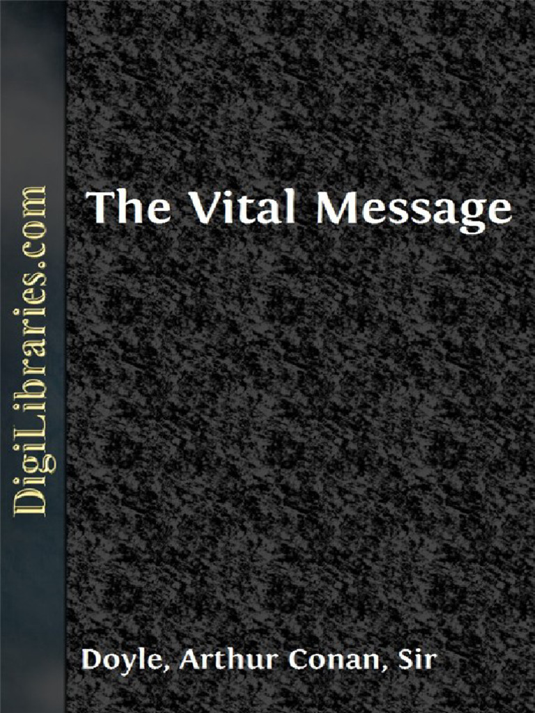 The Vital Message (Sir Arthur Conan Doyle) (Z-Library) | PDF ...