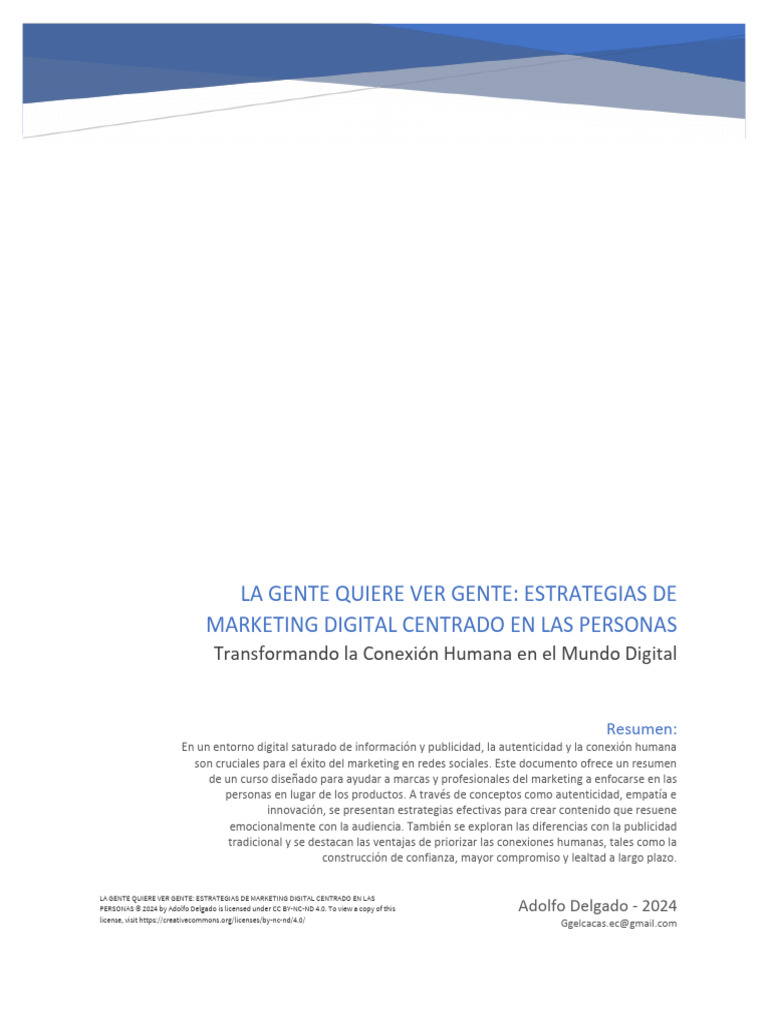 La Gente Quiere Ver Gente - Adolfo Delgado - Marketing Digital Enfocado ...