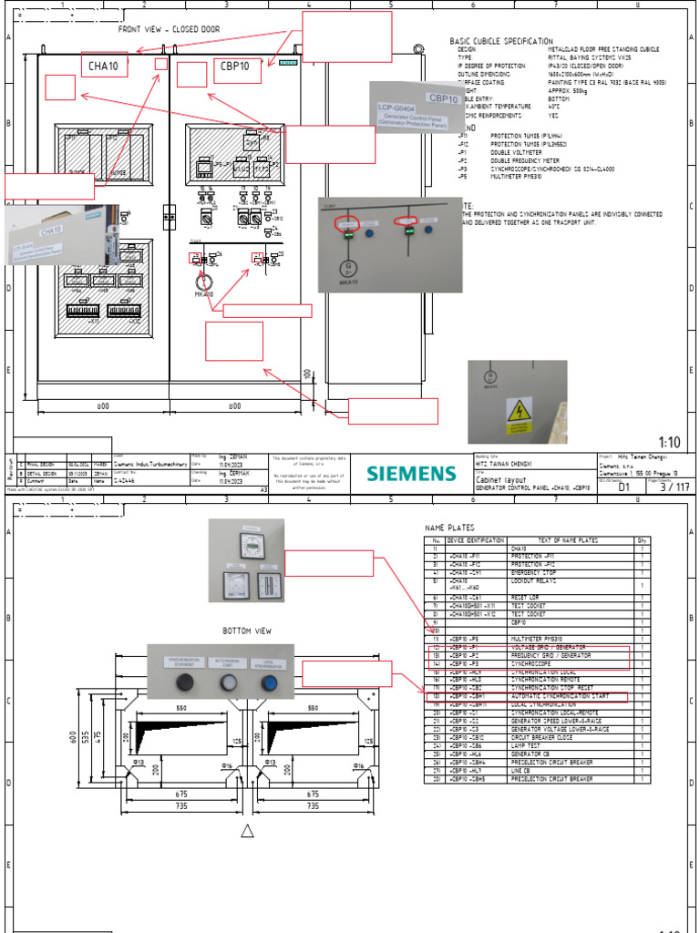（コメント記載）6304-7DS-202_C_Generator control panel CHA10, CBP10 - Diagram ...