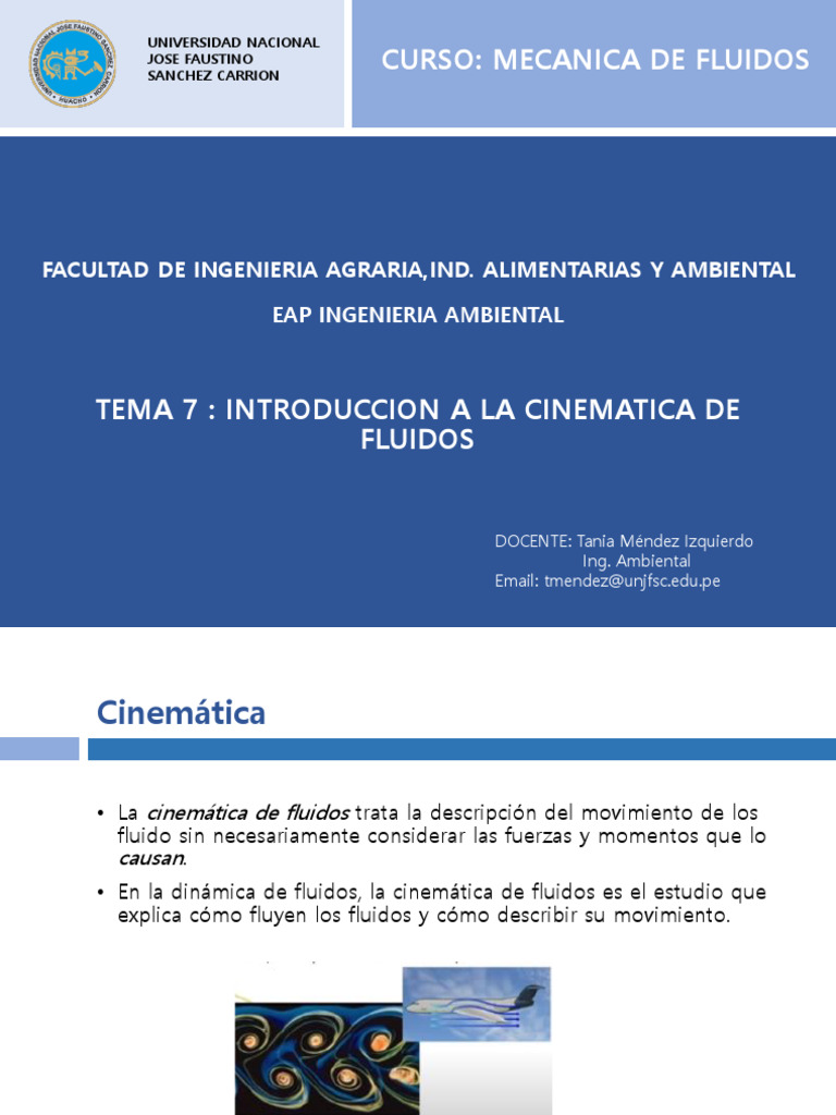 MF 7 | PDF | Mecánica de fluidos | Vector Euclidiano