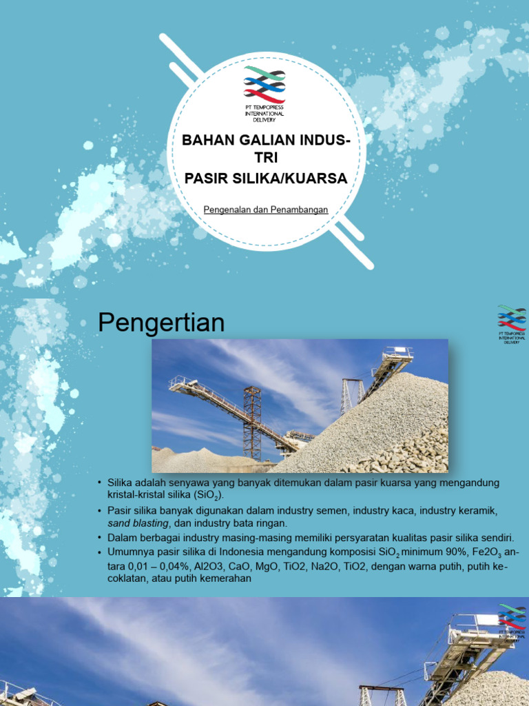 Pengenalan Dan Penambangan Pasir Silika Kuarsa Pdf