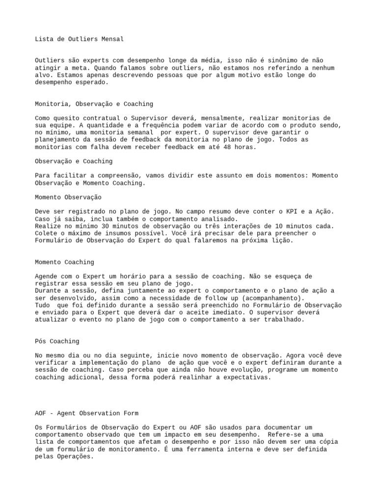 COaching Feedba | PDF | Comentários | Comportamento