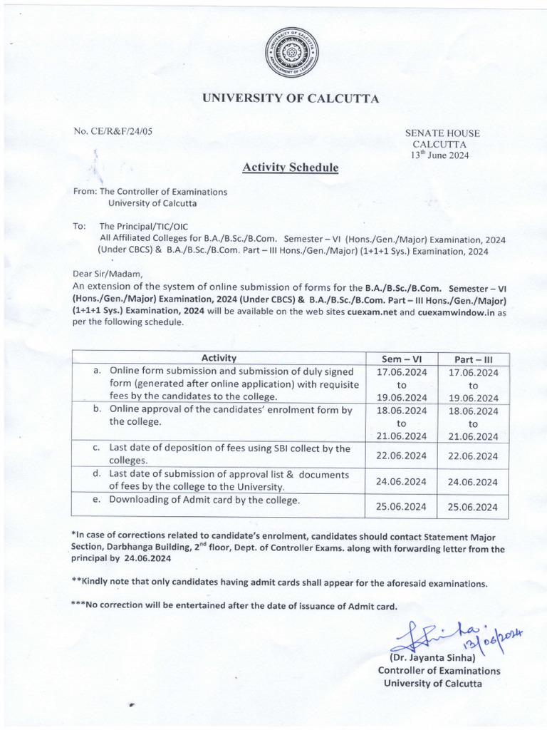Ext Forms Asc Sem Vi Part-Iii 2024 | PDF