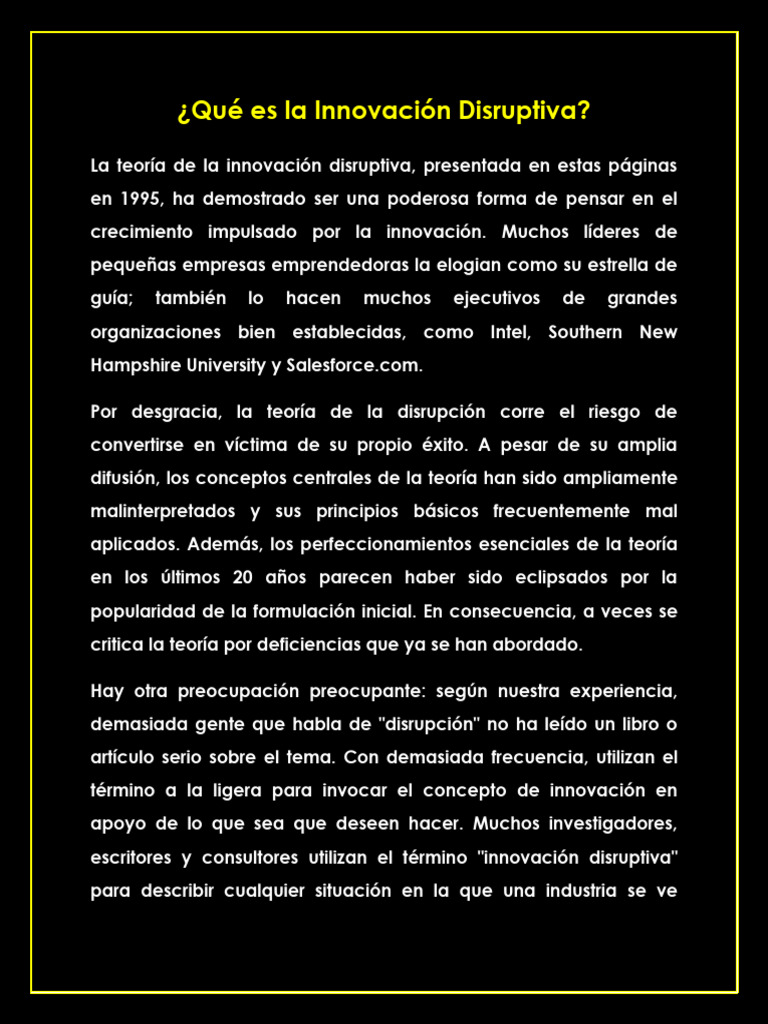 Qué Es La Innovación Disruptiva | Descargar gratis PDF | Netflix | Innovación