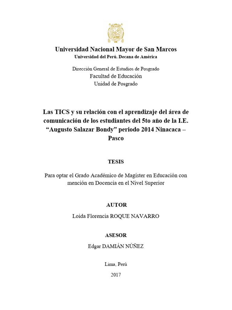 Bases Teoricas-Las TICS y Su Relación Con El Aprendizaje Del Área de | PDF | Tecnología de ...