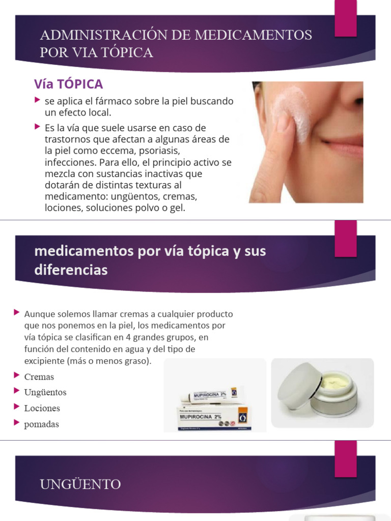 Guía de Medicamentos Tópicos: Tipos y Uso | PDF | Medicamentos con ...