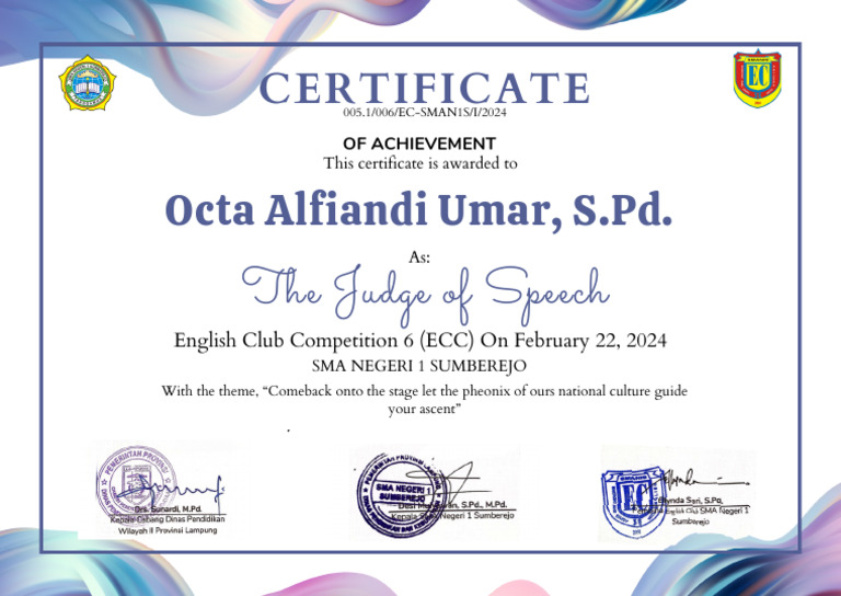 judge certificate (Mr. Octa) | PDF