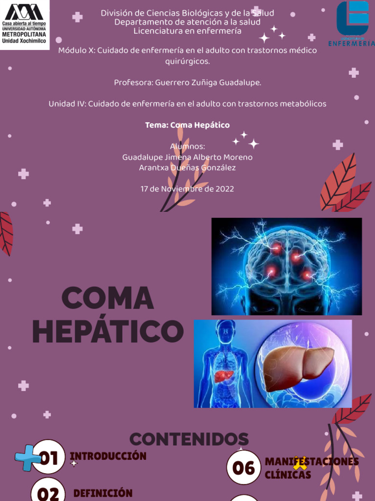 Coma Hepatico | PDF | Hígado | Medicina CLINICA