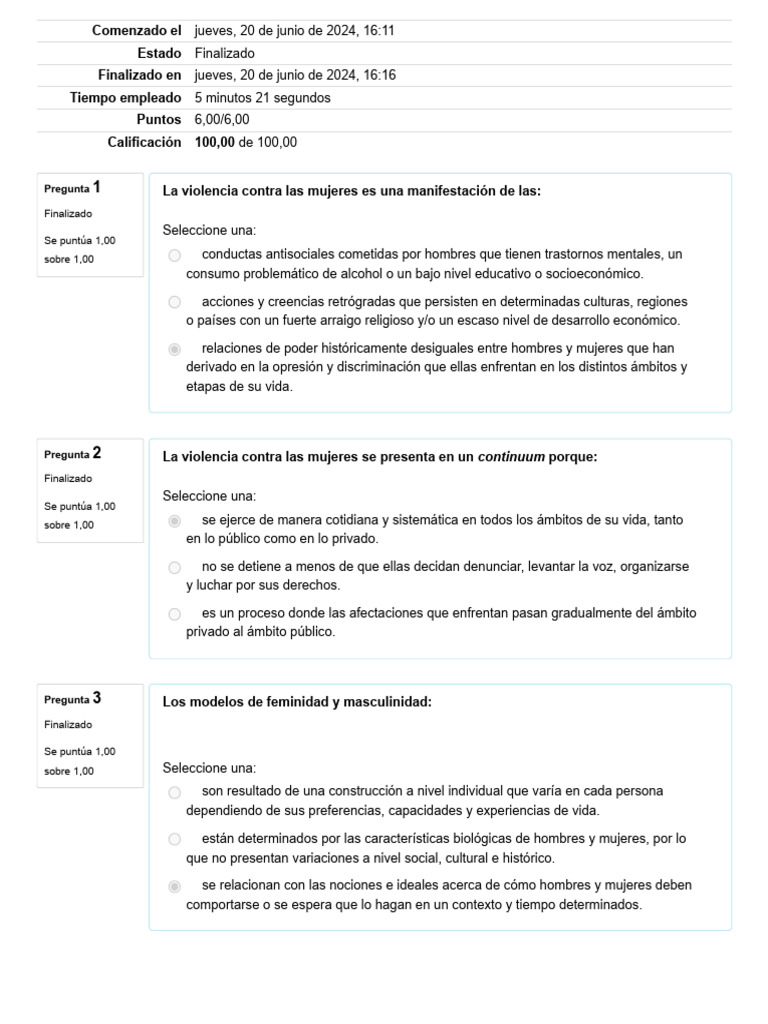 Respuestas sobre Violencia de Género | PDF | La violencia contra las ...