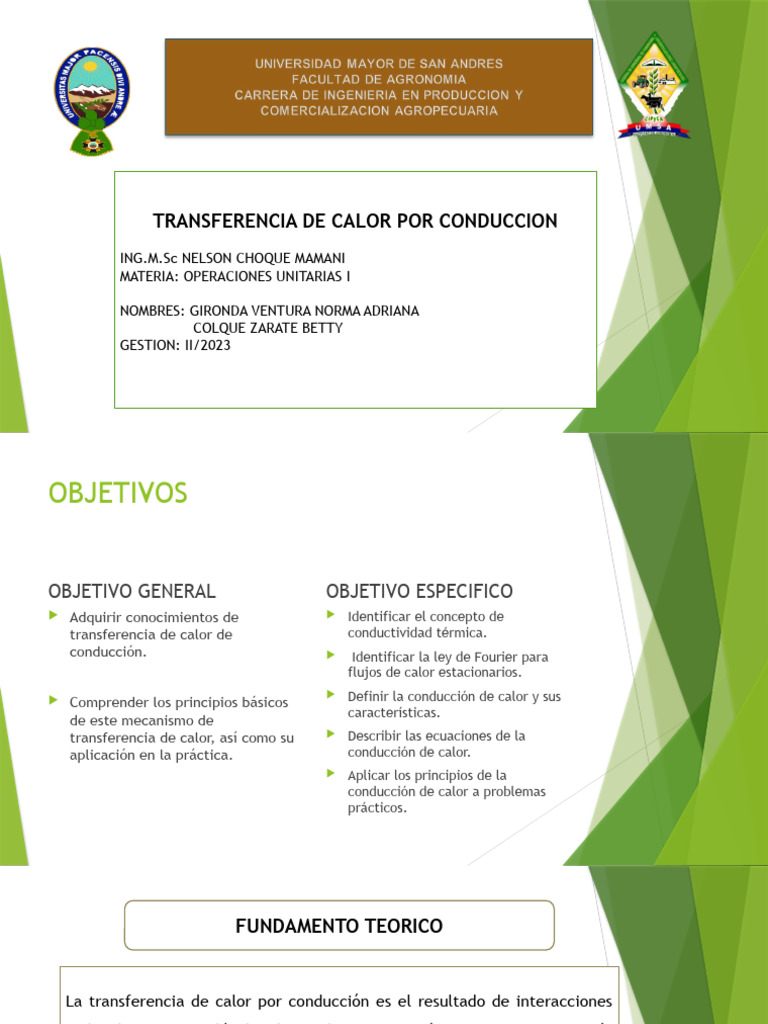 Expo Transferencia de Calor Conduccion | PDF | Conduccion termica | Calor