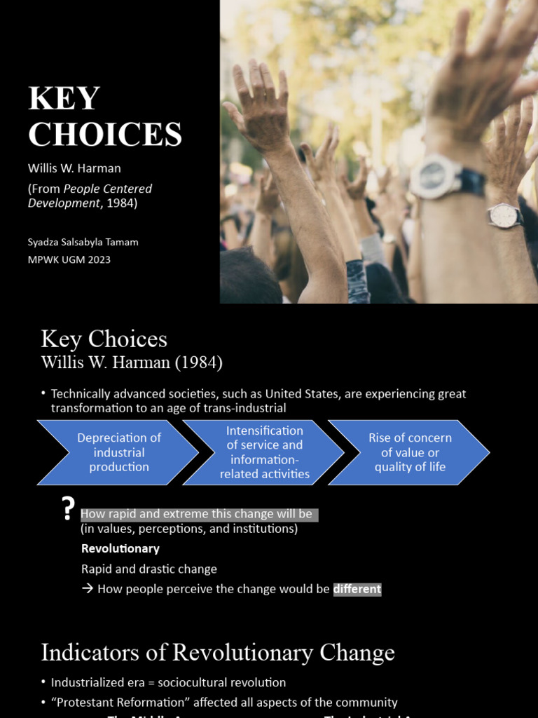 Key Choices - Willis W. Harman - Syadza Salsabyla T | PDF | Capitalism ...