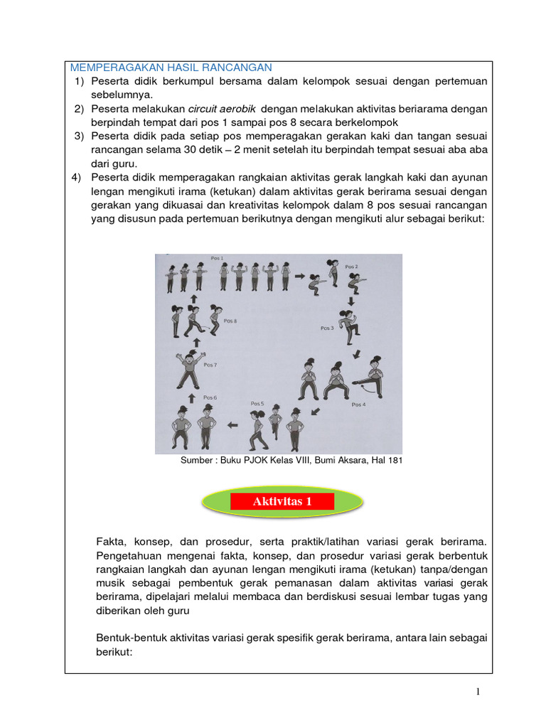 2534 - TOPIK 2 - MA - Rhoma Dhona - PJOK - GERAK BERIRAMA - SMP - D - VIII ( - Rhoma Dhona Mirda ...