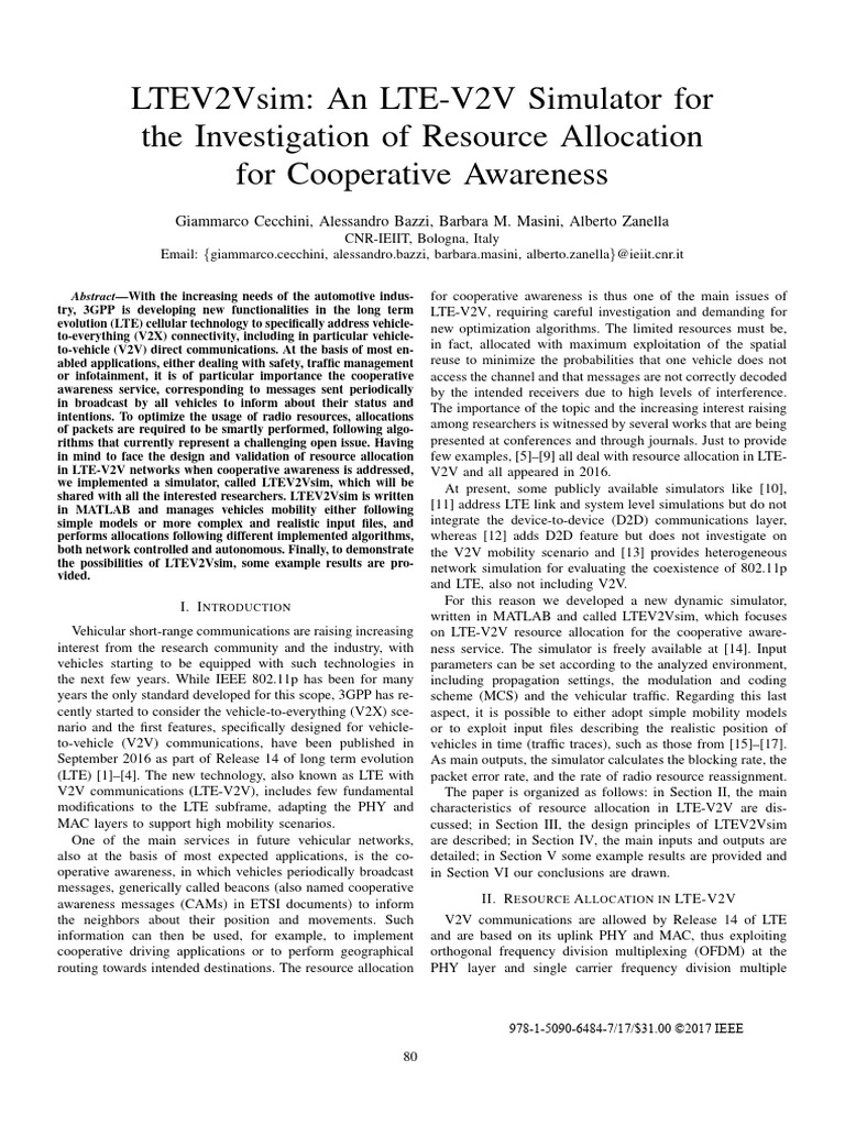 Cecchini 2017 | PDF | Orthogonal Frequency Division Multiplexing | Simulation