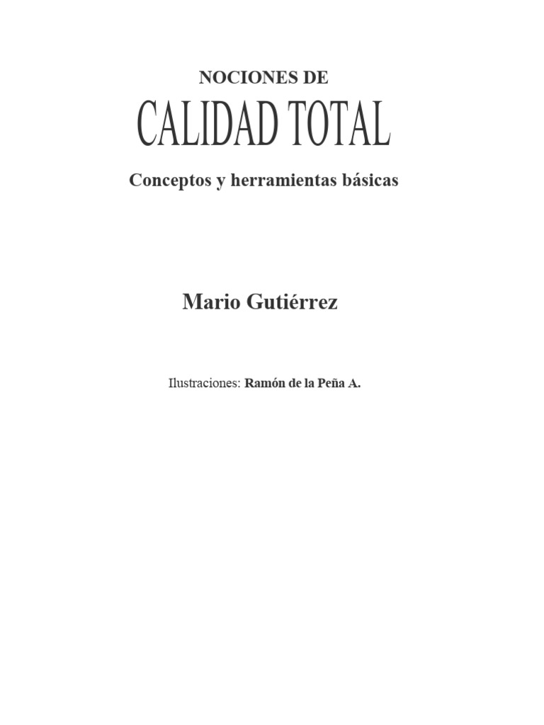 Modulo i Calidad Total | PDF | Calidad (comercial) | Business