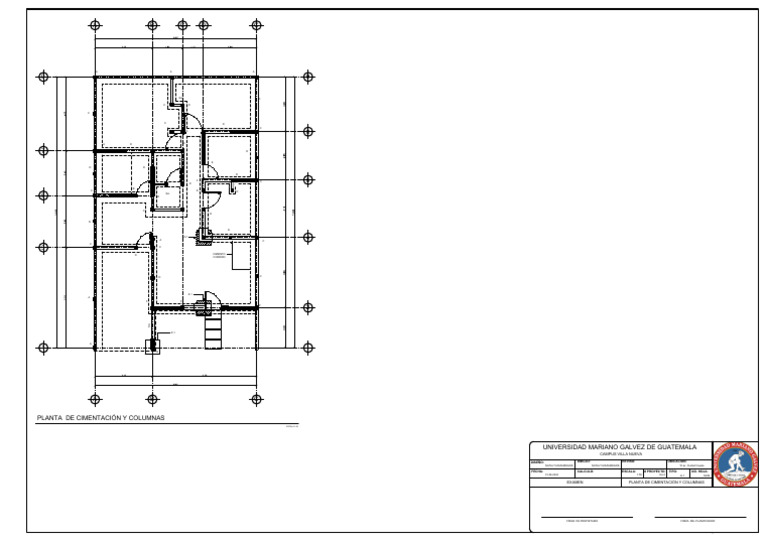 Planta de Cimentación y Columnas | PDF