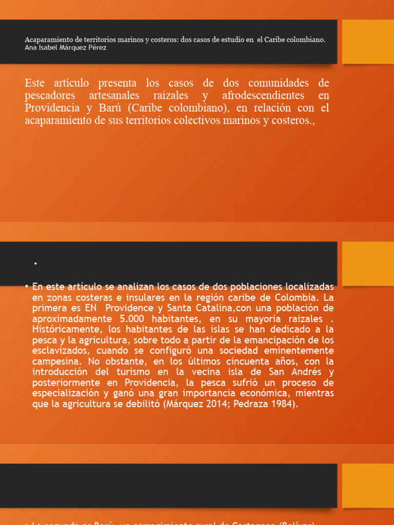 Acaparamiento de Territorios Marinos y Costeros Dos Casos de Estudio en ...