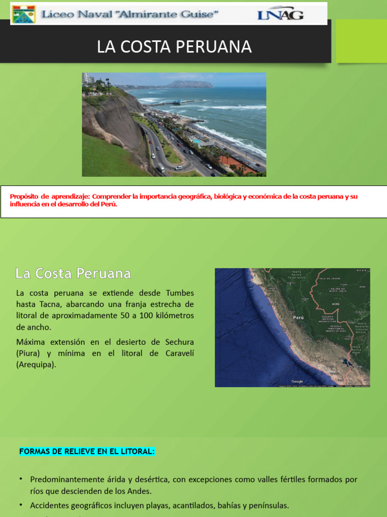 1 PPT N 03 - La Costa Peruana | Descargar gratis PDF | Perú | Costa