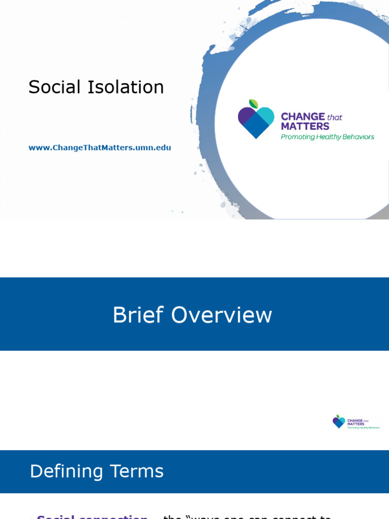 Social Isolation | Download Free PDF | Loneliness | Social Support