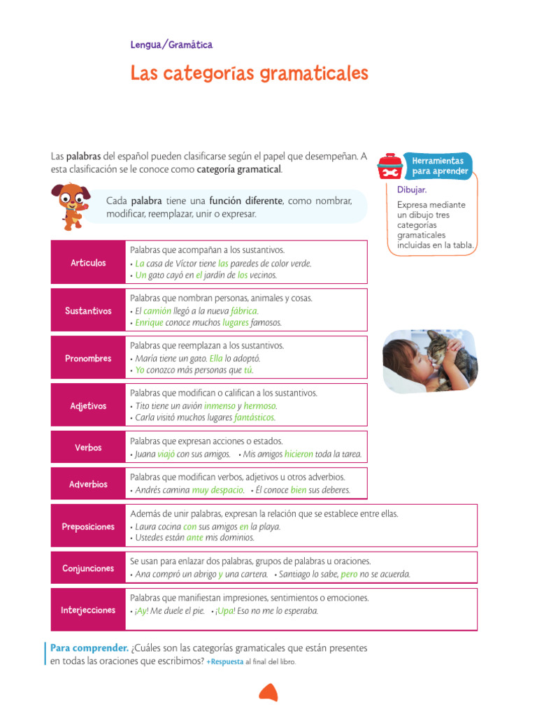 Repaso - Categorías Gramaticales | PDF | Parte del discurso | Sustantivo