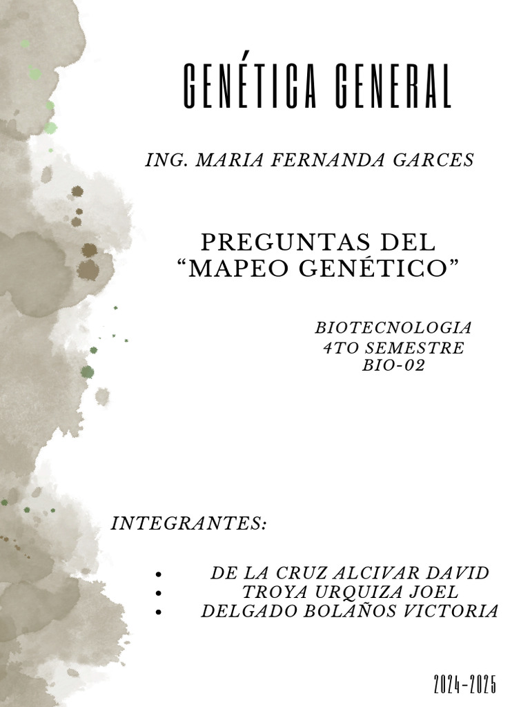 Mapeo Genetico (1) | PDF | Enlace Genético | Genética