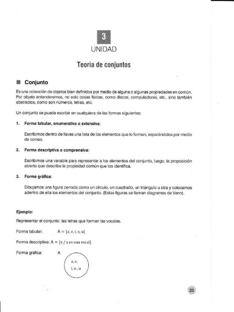 Teória de Conjuntos, Documento de Apoyo (Extracto Libro) | PDF | Conjunto (Matemáticas) | Asma