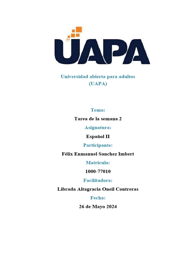 Tarea de La Semana 2 | PDF | Narración