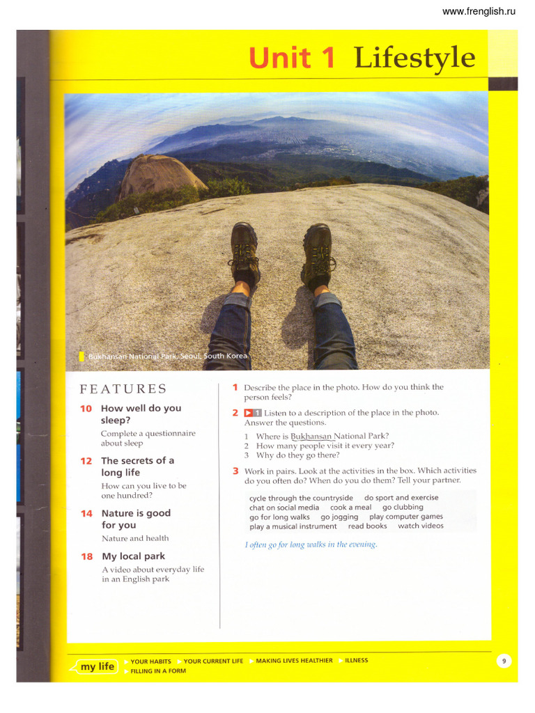 Life 2ed British Pre Intermediate SB - Unit 1 | PDF