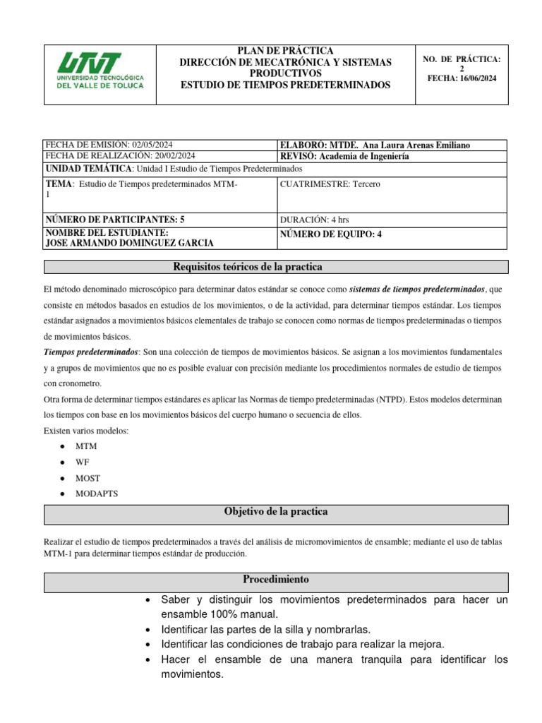 Practica 2 MTM | PDF