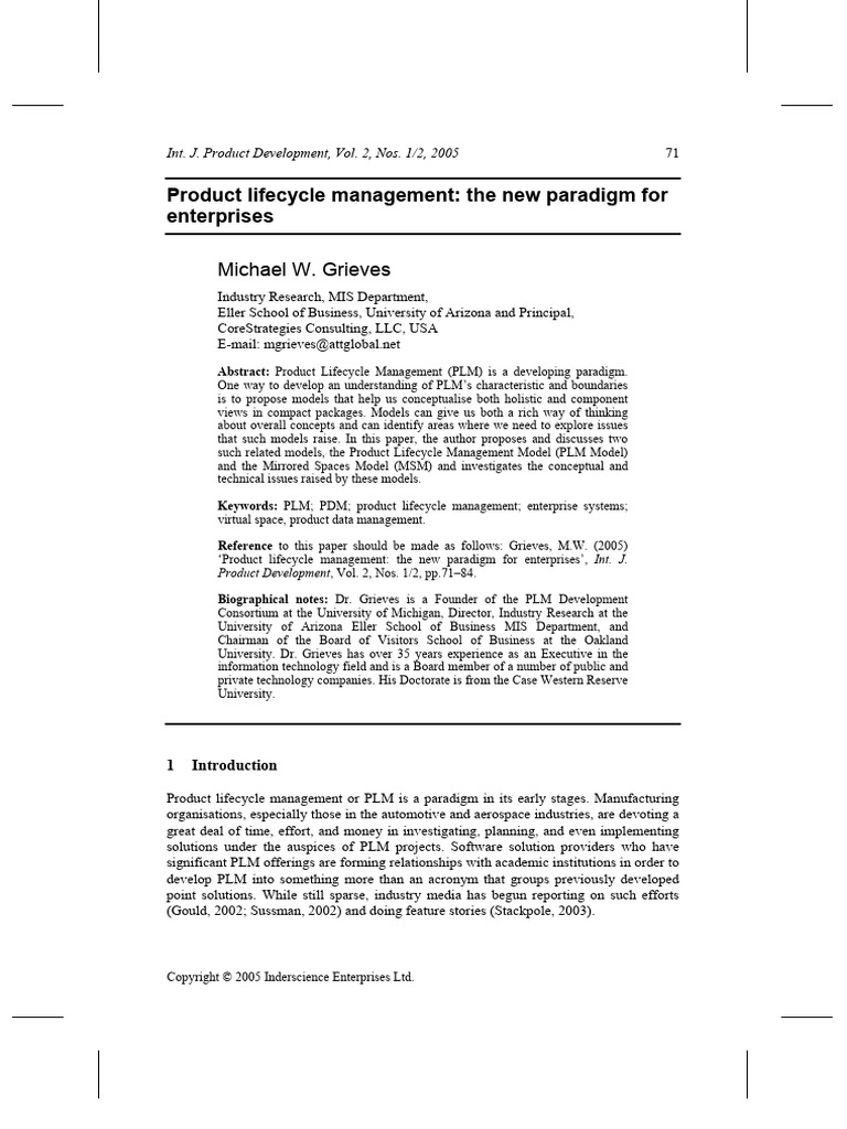 IJPDMWGPaper | PDF | Product Lifecycle | Visualization (Graphics)