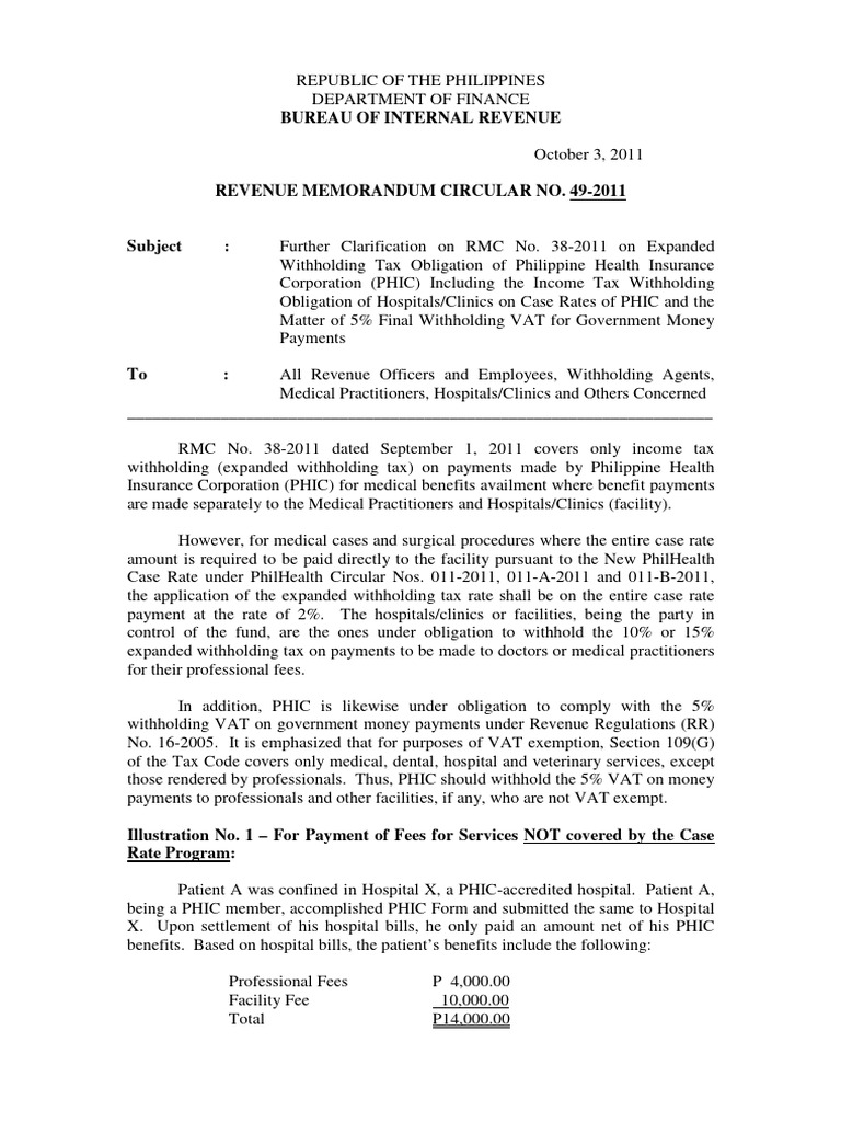 Expanded Withholding Tax Guidelines for PHIC | PDF | Value Added Tax | Taxes