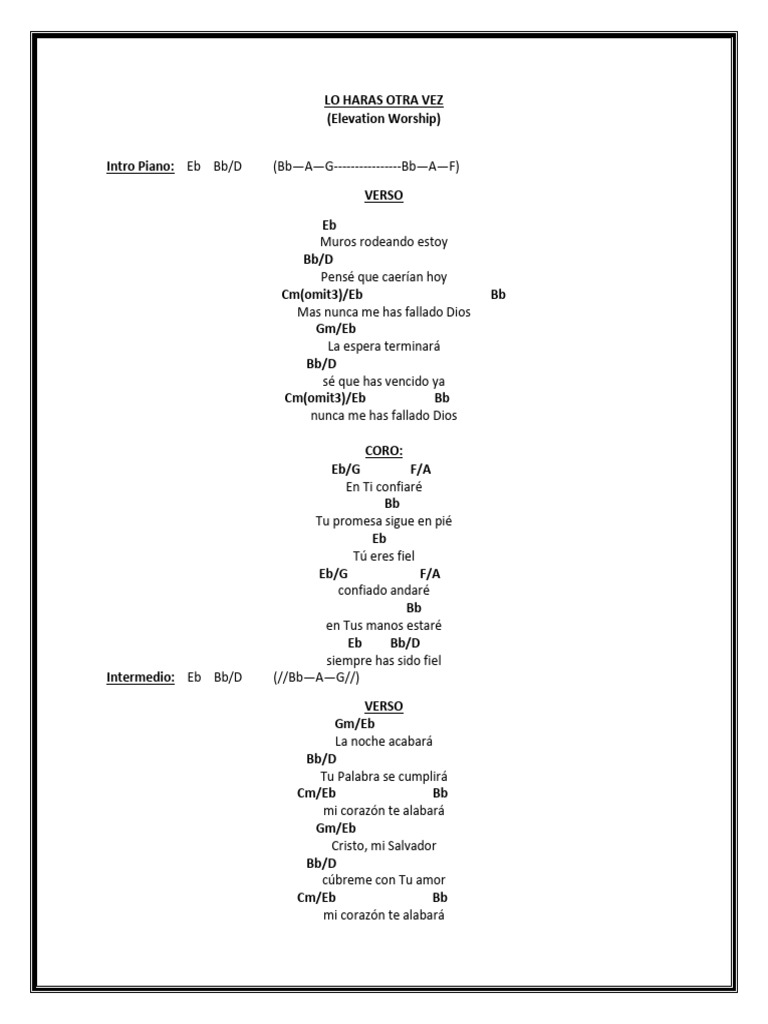 Lo Haras Otra Vez | PDF