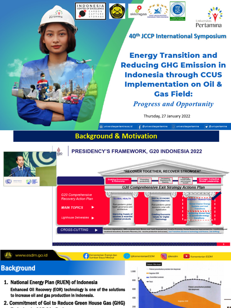CCUS in Indonesia: GHG Emission Reduction | PDF | Carbon Capture And ...