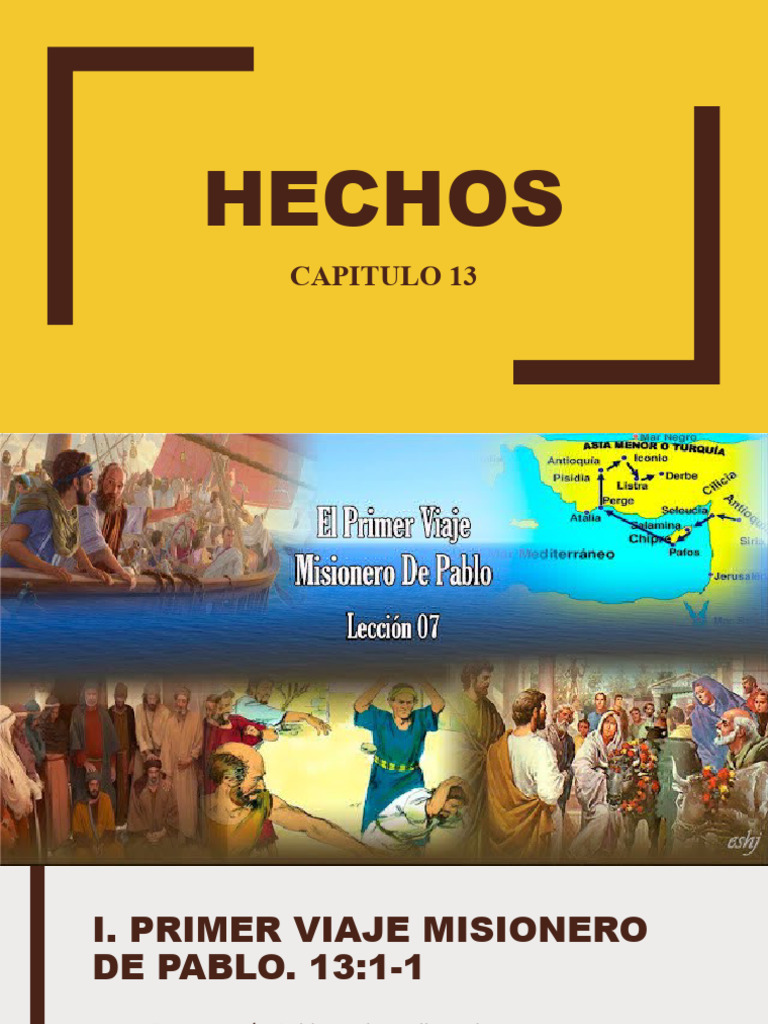 Hechos Capitulo 13 | PDF | Pablo el apóstol | Jesús