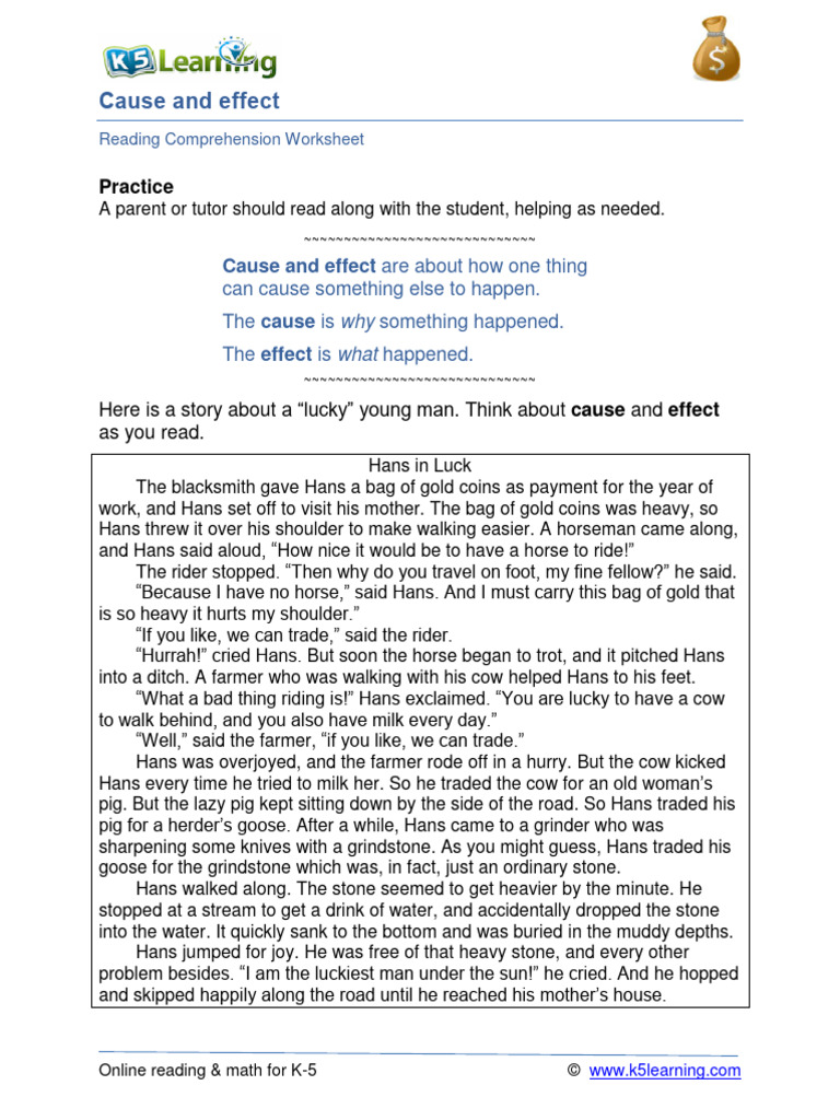 Grade 3 Cause Effect B | PDF | Classics