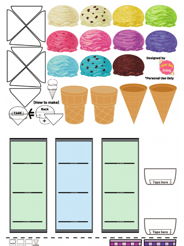 Ice Cream - Color Ink Ver | PDF